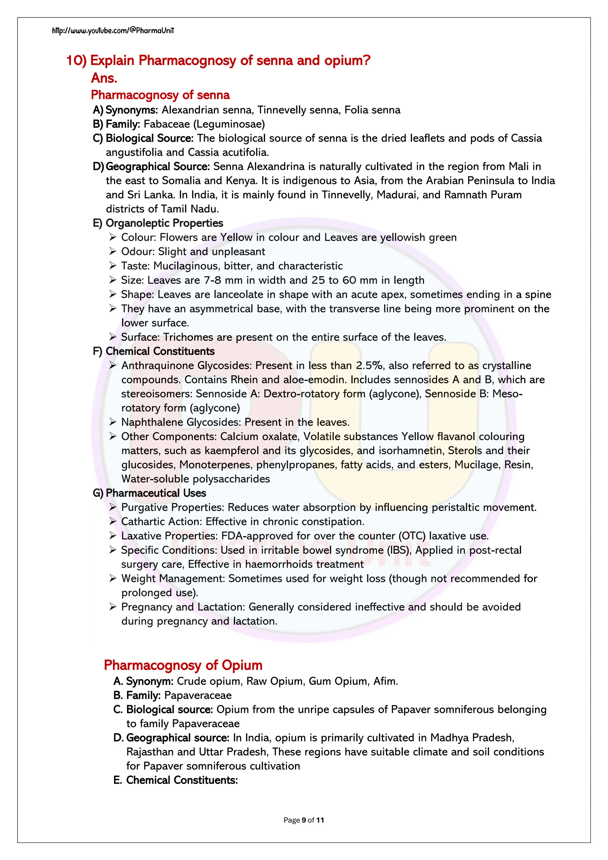 Pharmacognosy most important Ques &Ans.pdf