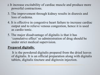Pharmacognosy of digitalis | PPTX