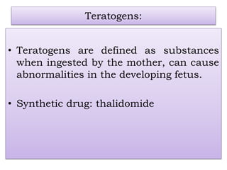 Pharmacognosy of teratogenic plants | PPTX