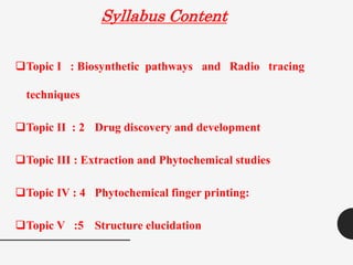 Pharmacognosy orientation ppt | PPTX