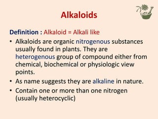 Pharmacognosy part 3 | PPTX