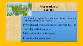 PLANT TISSUE CULTURE | PPTX