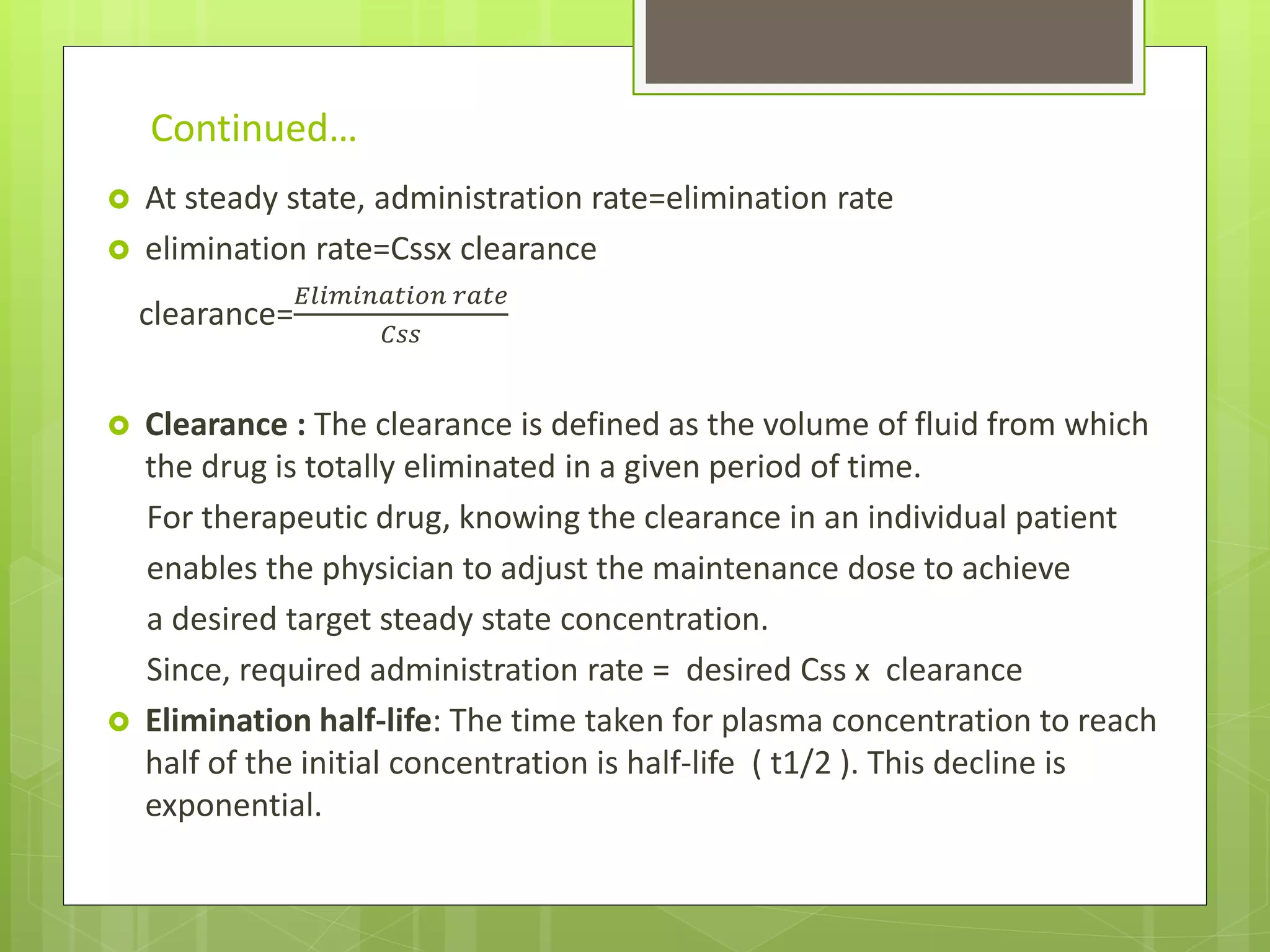 Pharmacokinetic | PPTX
