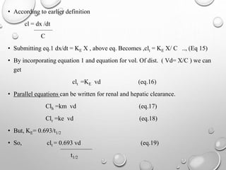 Pharmacokinetic models | PPT