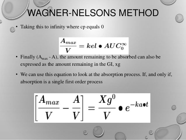 Pharmacokinetic models