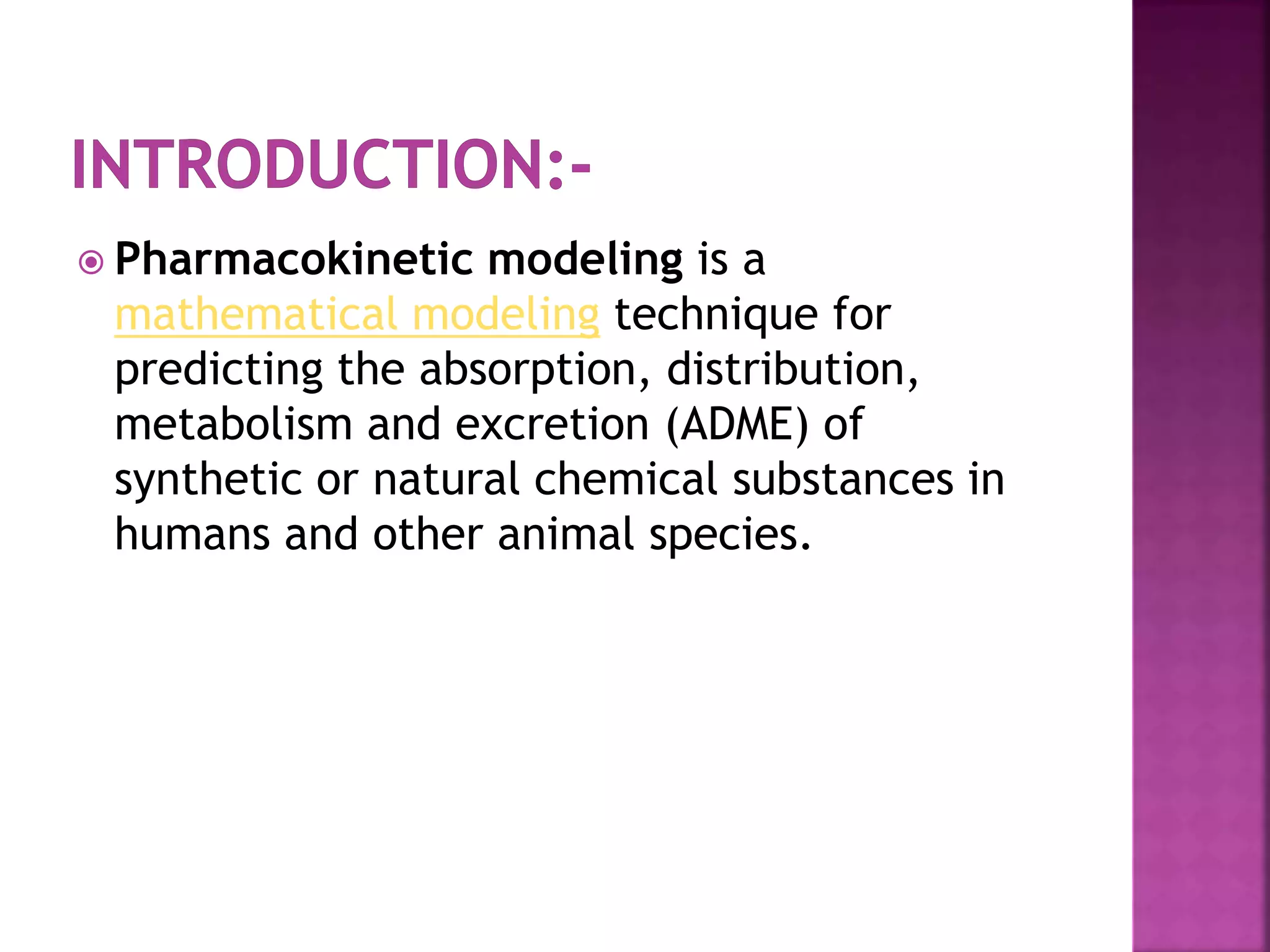 Pharmacokinetic models | PPTX | Chemistry | Science