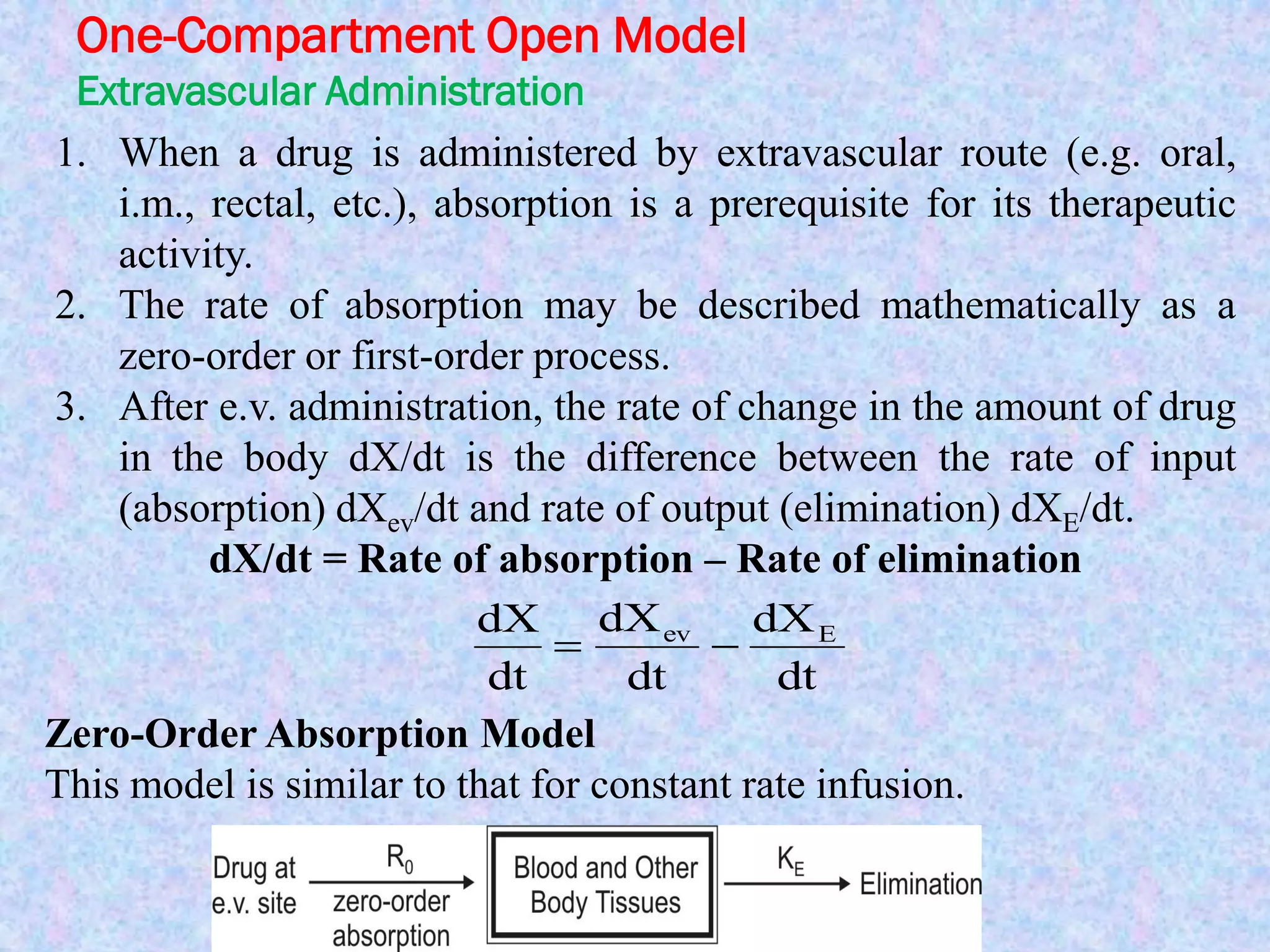 Pharmacokinetic models | PDF