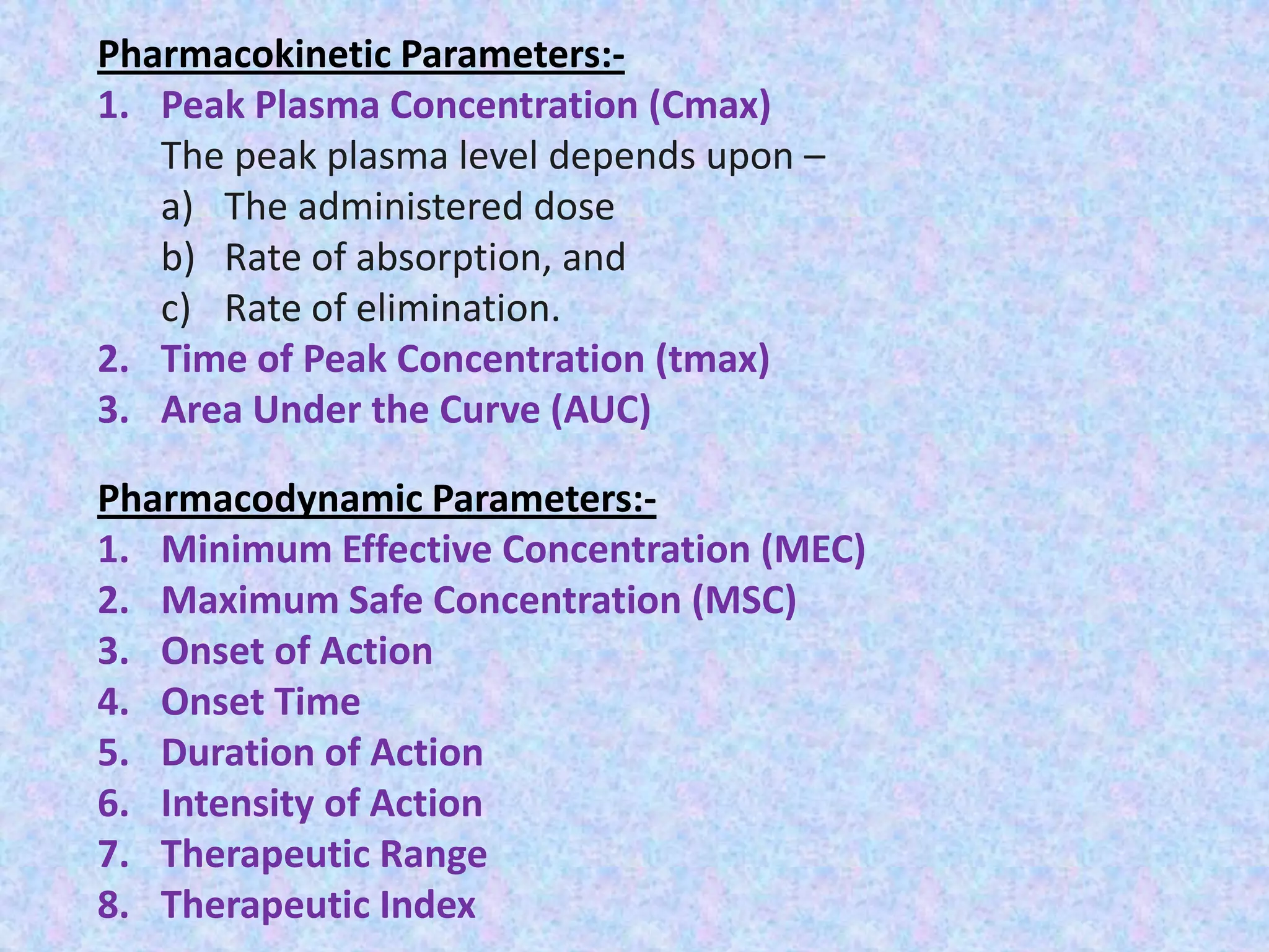 Pharmacokinetic models | PDF