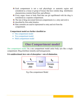 Pharmacokinetic models(biopharmaceutics) | PDF