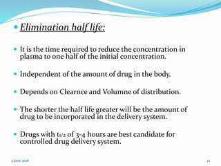Pharmacokinetic of cdds | PPTX