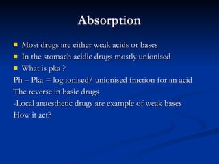 Pharmacokinetics | PPT