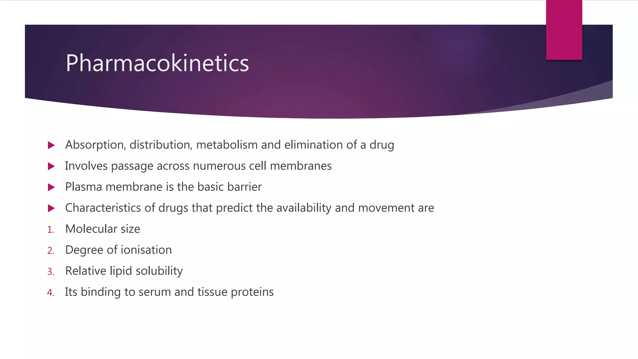 Pharmacokinetics | PPTX