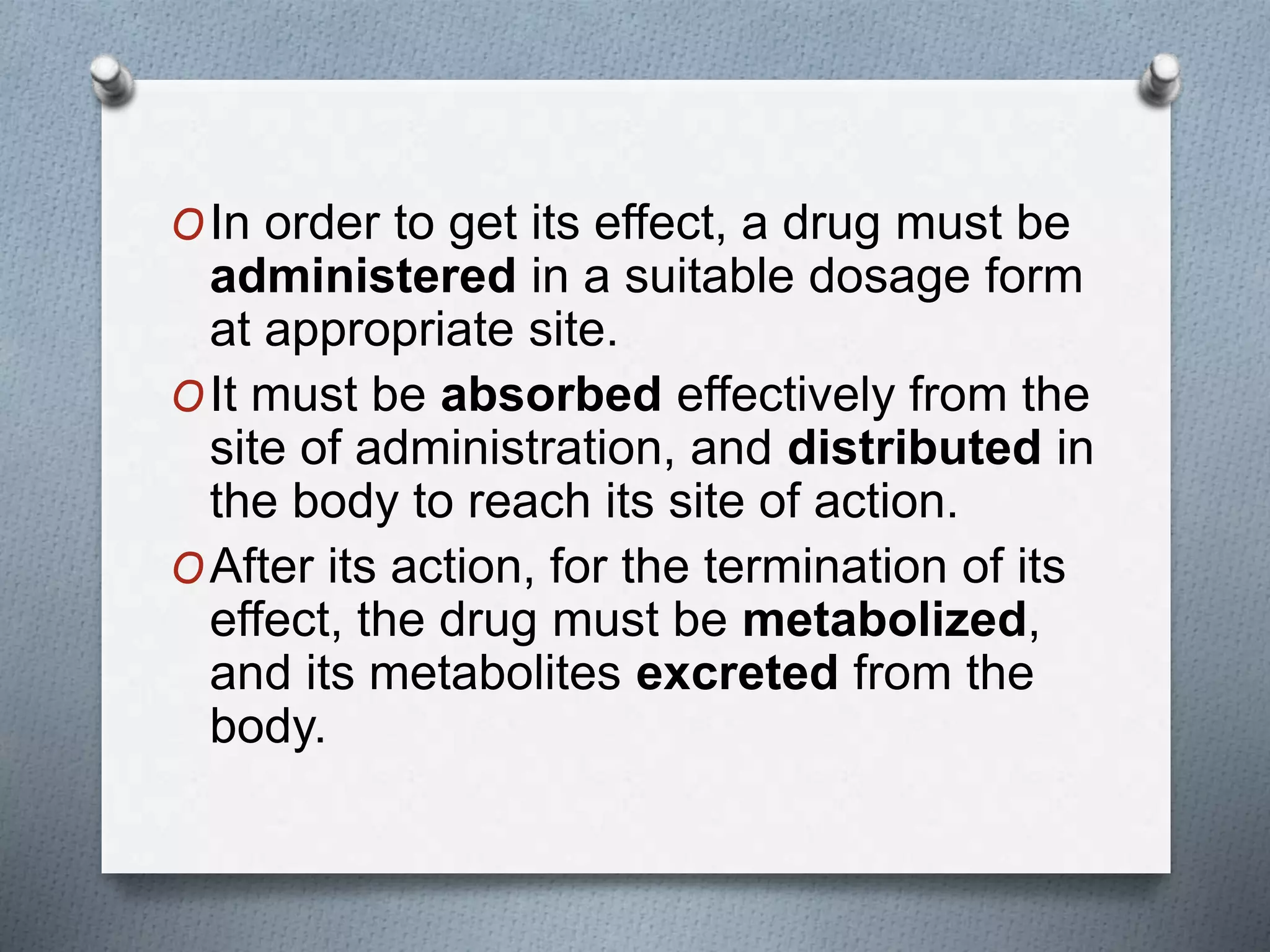 Pharmacokinetics: An overiew | PPTX