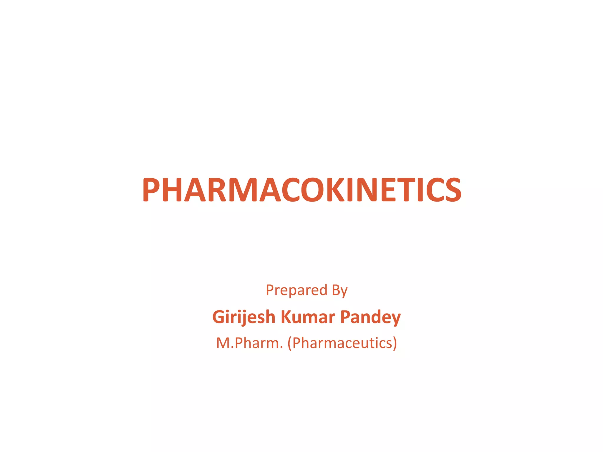 Pharmacokinetics | PDF