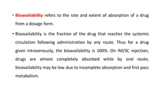 Pharmacokinetics | PDF