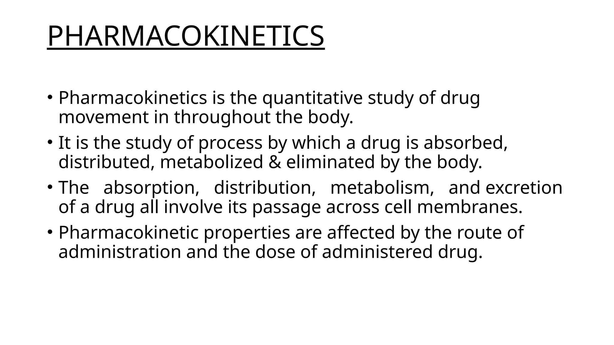 Understanding Pharmacokinetics of Drug | PPTX