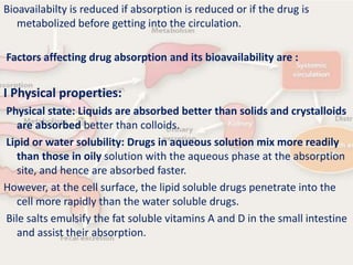Pharmacokinetics absorption,distribution,metabolism,excretion | PPTX