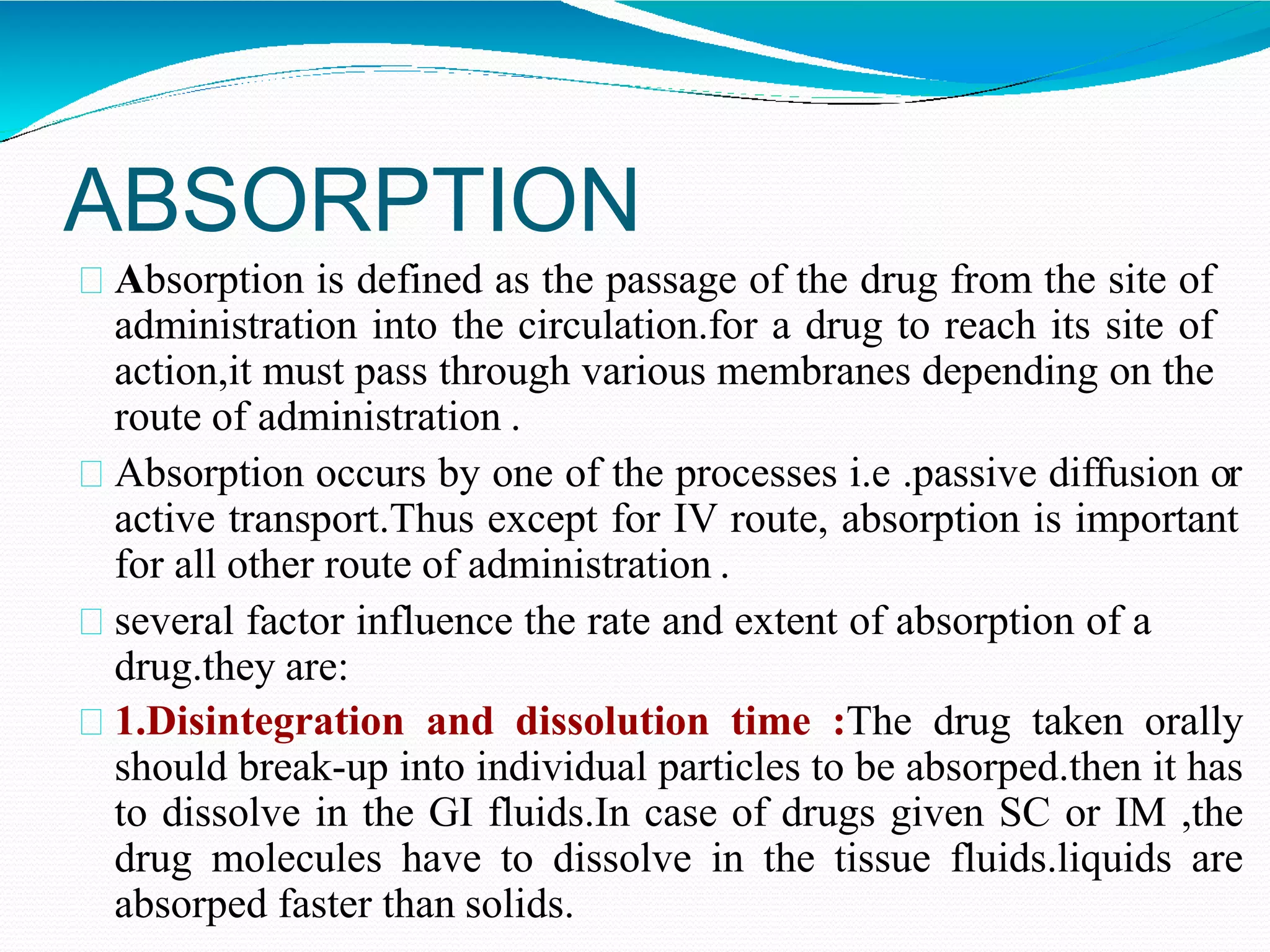 Pharmacokinetics adme | PPT