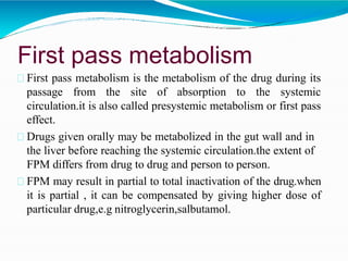 Pharmacokinetics adme | PPT