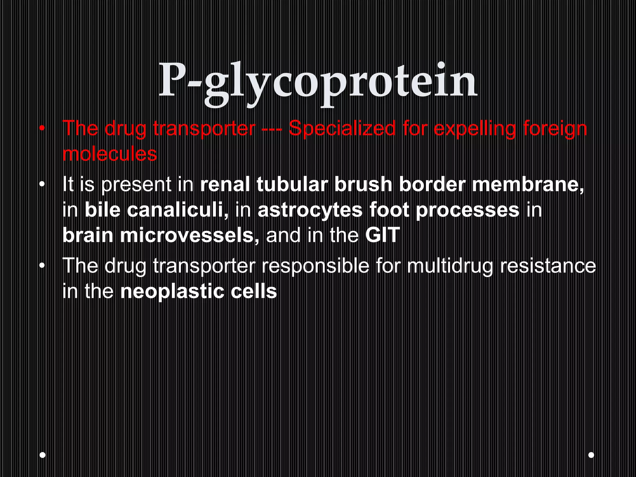 Pharmacokinetics Drug Transportation | PPTX