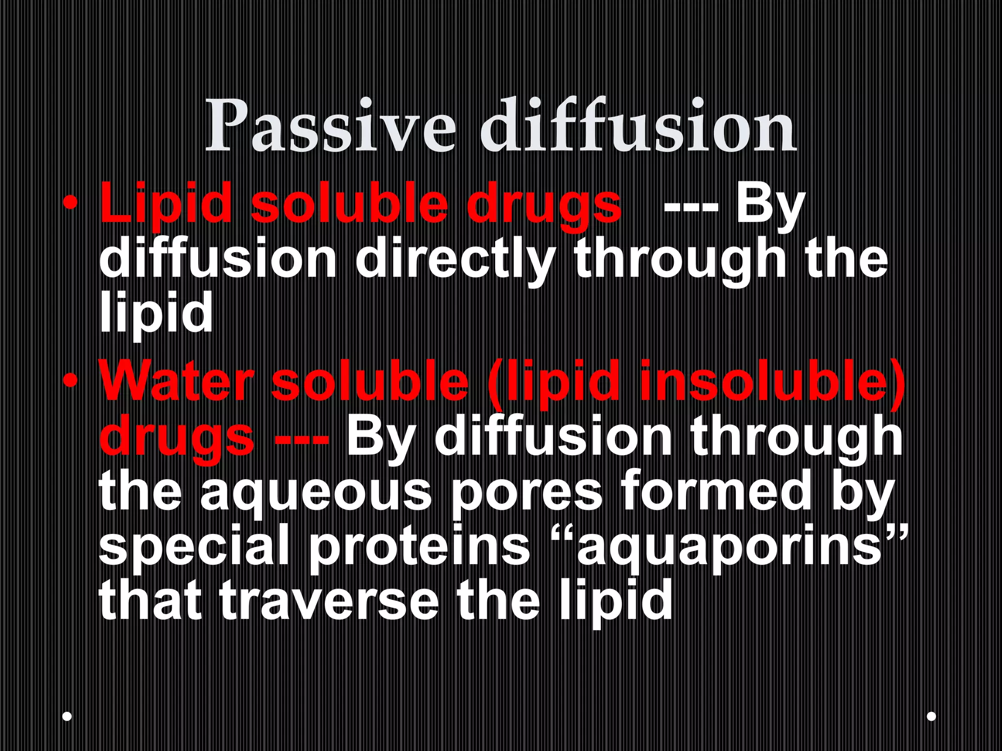 Pharmacokinetics Drug Transportation | PPTX