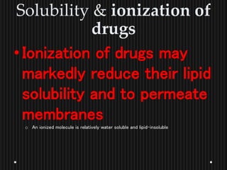 Pharmacokinetics Drug Transportation | PPTX