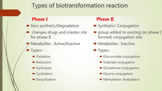 Biotransformation | PPTX