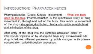 Pharmacokinetics2 | PPTX
