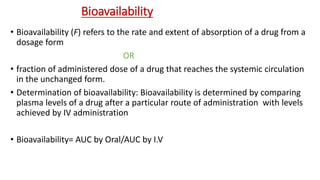 Pharmacokinetics absorption and distribution | PPT