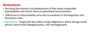 Pharmacokinetics absorption and distribution | PPT