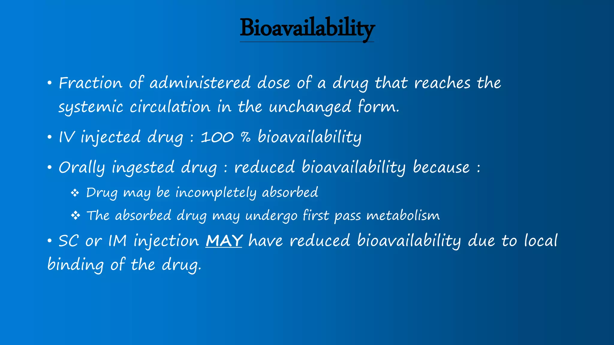 Pharmacokinetics and pharmacodynamics | PPTX