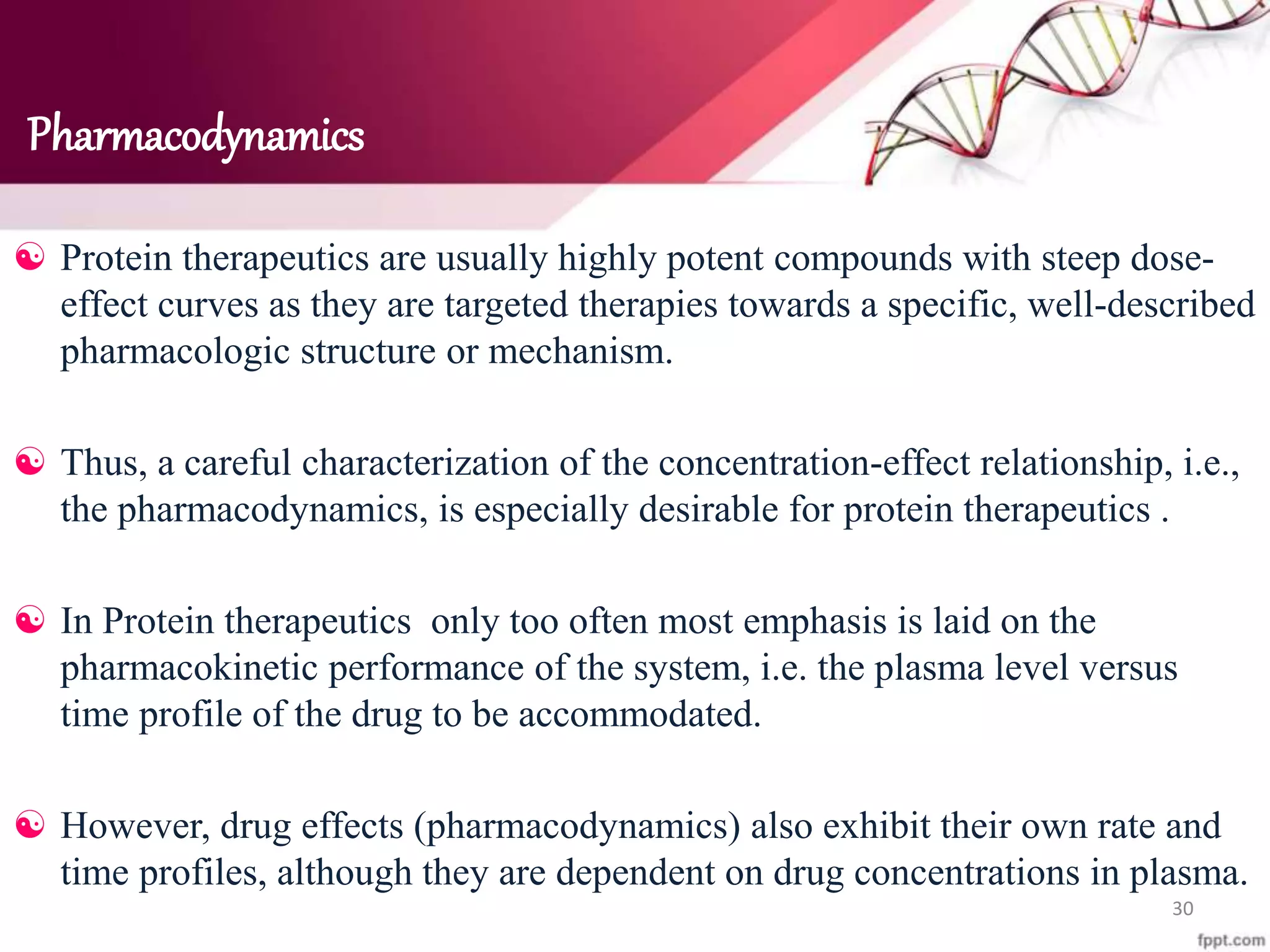 Pharmacokinetics and pharmacodynamics of biotechnological products | PPTX