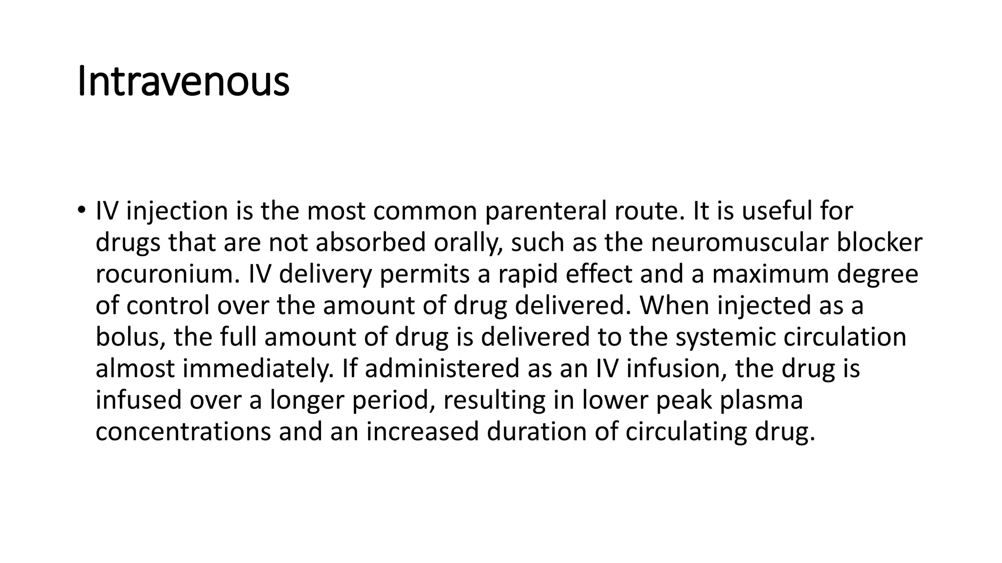 Pharmacokinetics and route of drug administration | PPT