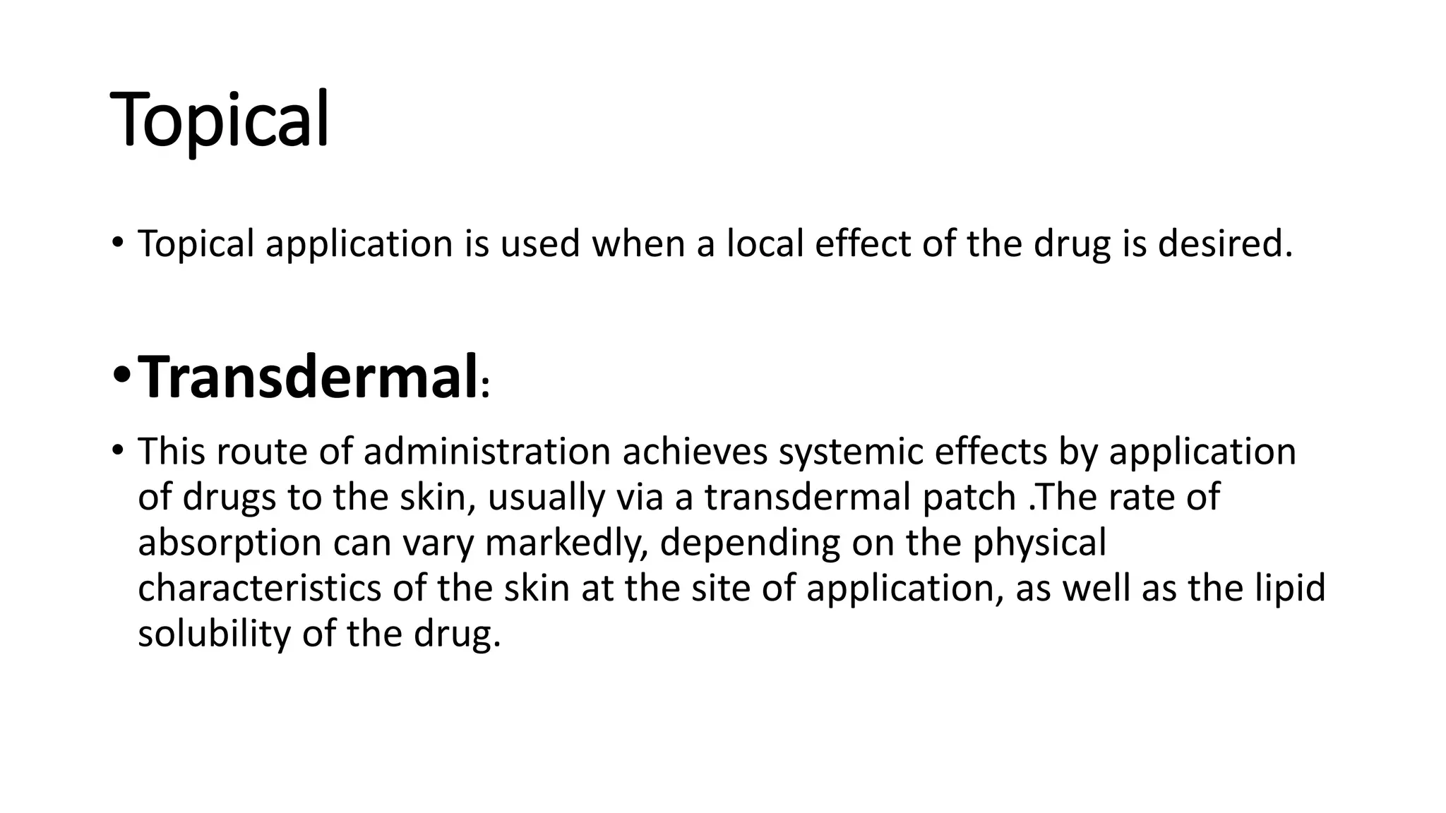 Pharmacokinetics and route of drug administration | PPT