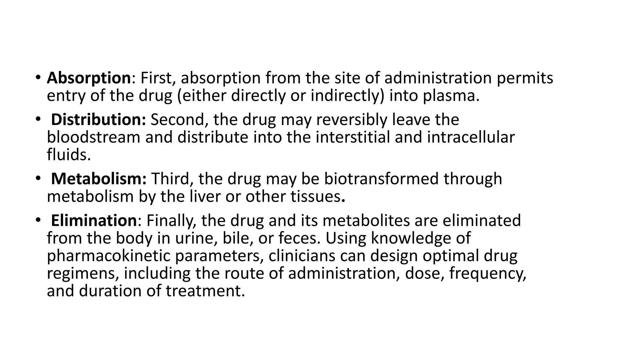 Pharmacokinetics and route of drug administration | PPT