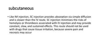 Pharmacokinetics and route of drug administration | PPT