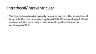 Pharmacokinetics and route of drug administration | PPT