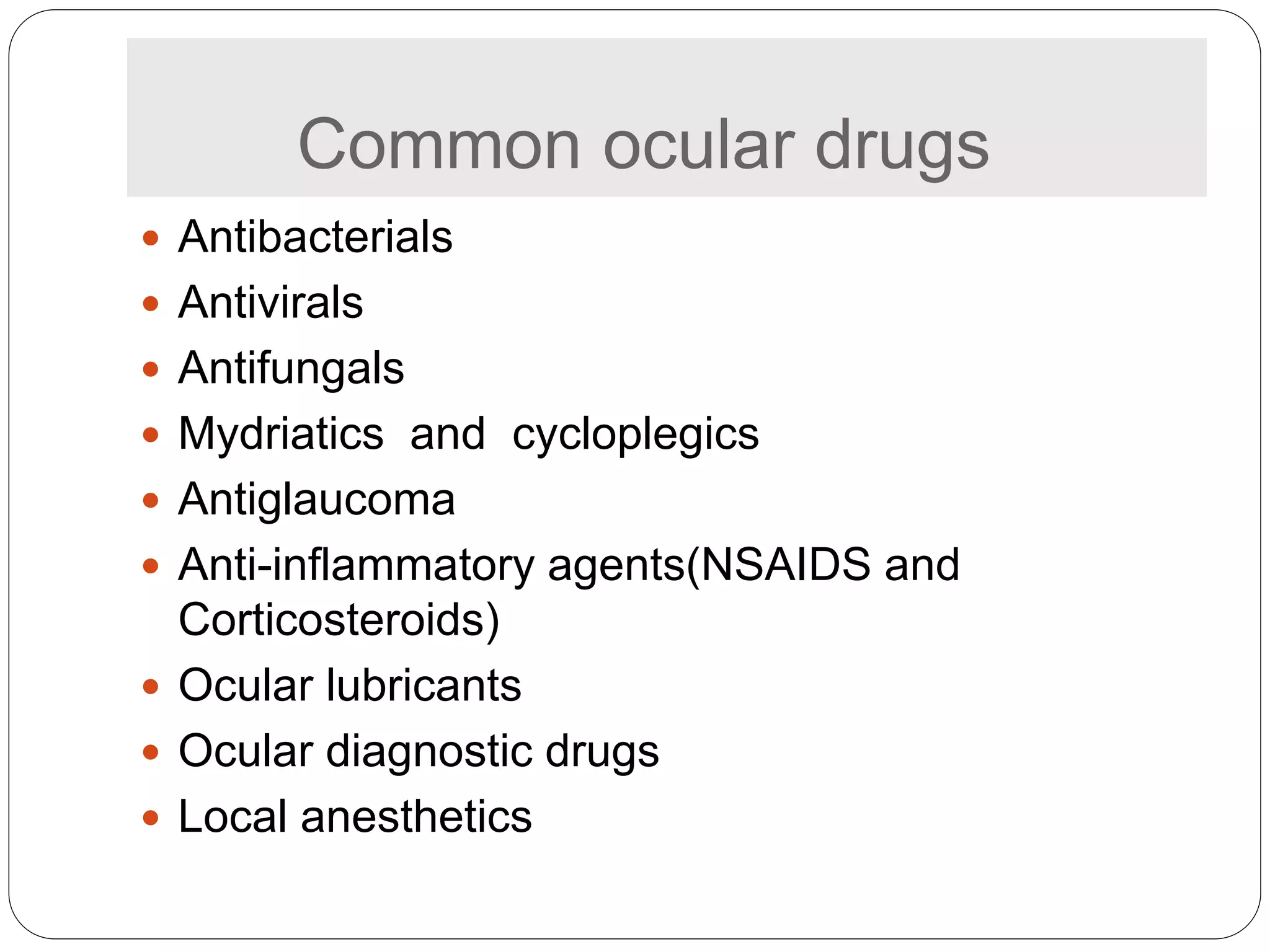 Pharmacokinetics and toxicology of ocular therapy | PPTX