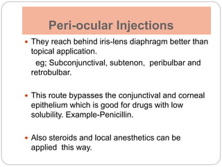 Pharmacokinetics and toxicology of ocular therapy | PPTX