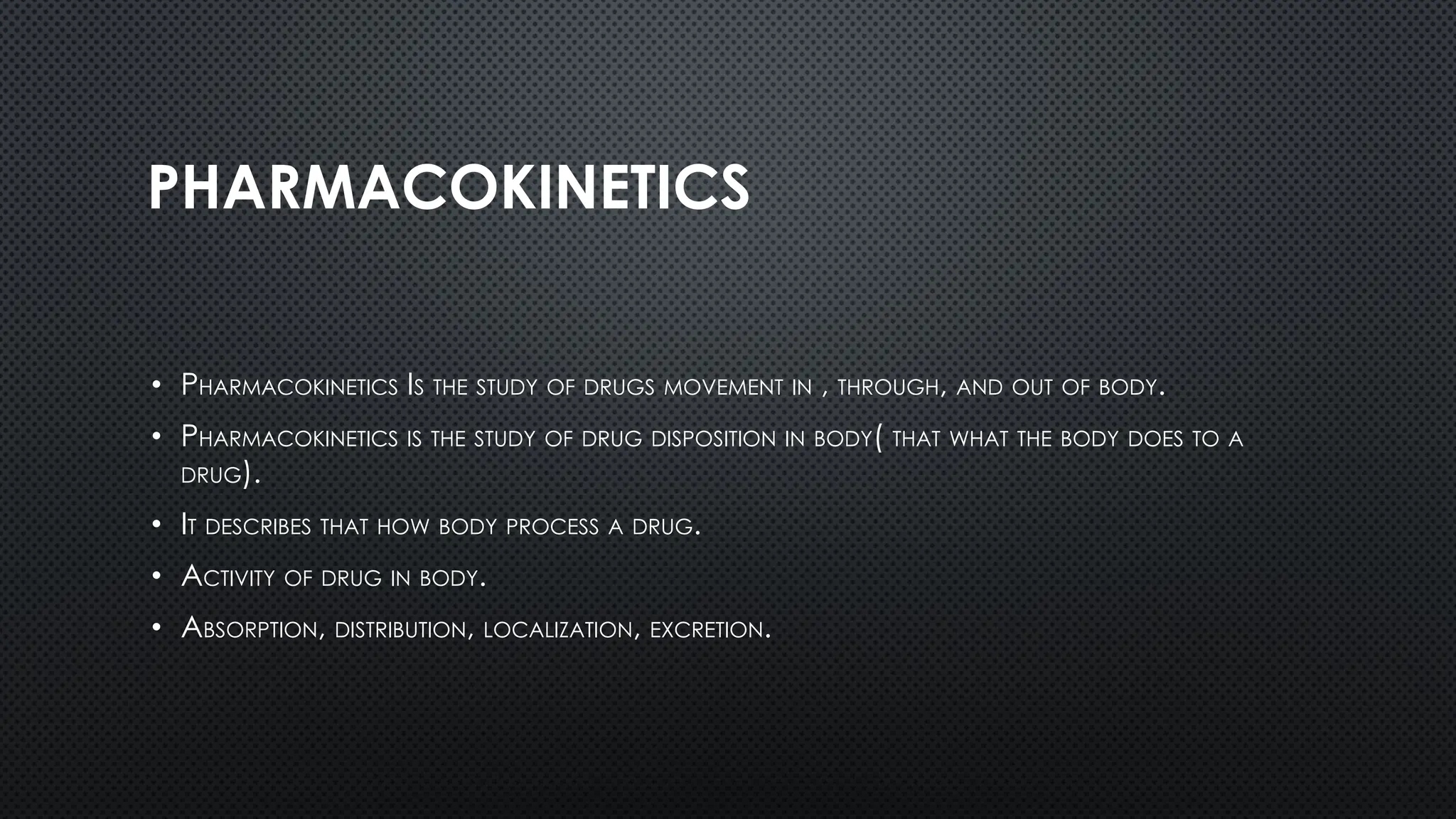 pharmacokinetics crunch.pptx.pdf course work. | PDF