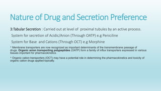 Pharma Co Kinetics Filtration by Kidney | PPTX