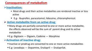 Pharmacokinetics metabolism and excretion | PPTX