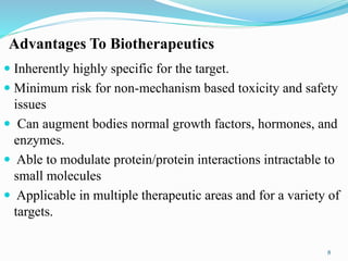 Pharmacokinetics of biotherapeutics. | PPTX