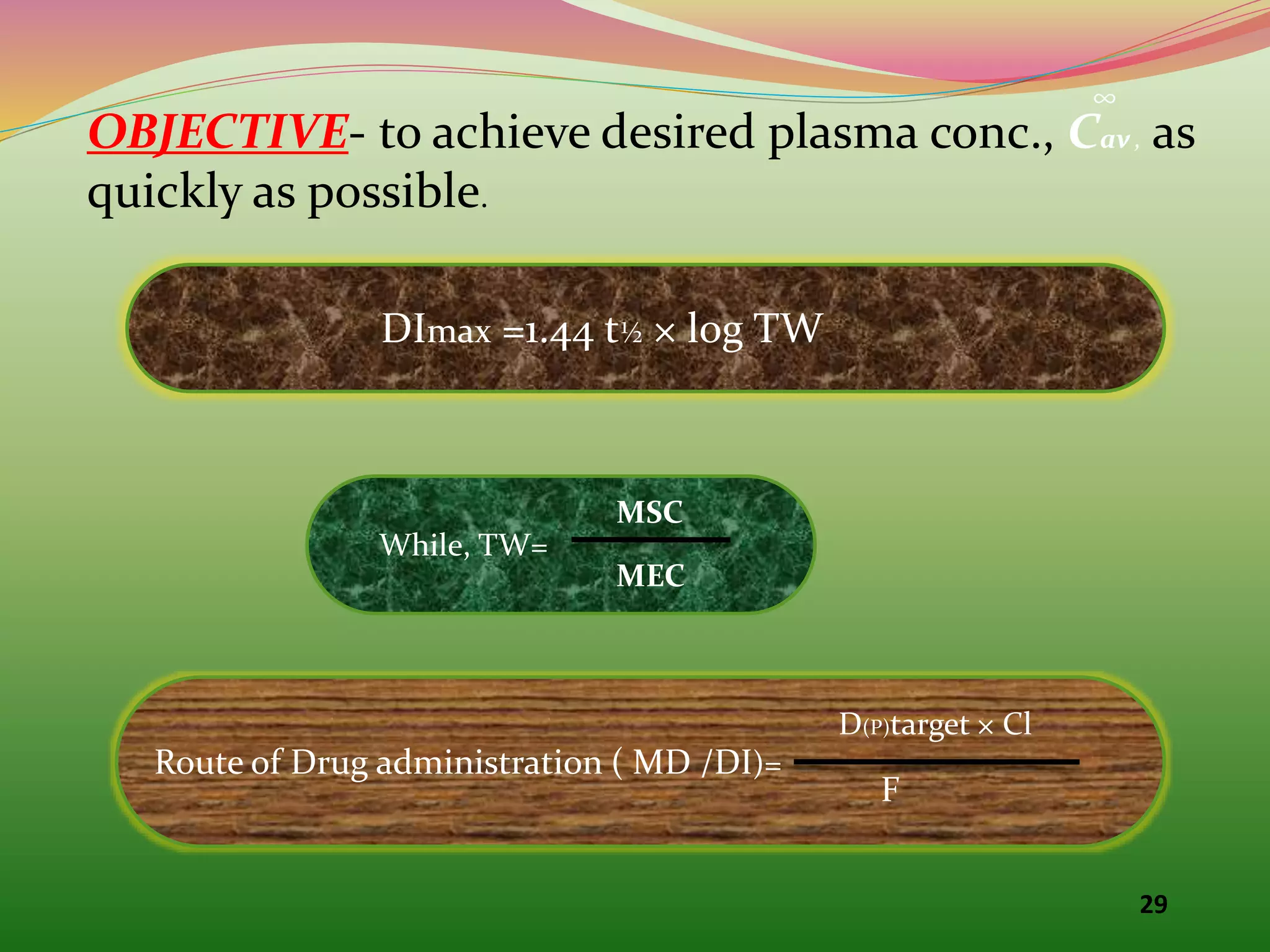 Pharmacokinetics of multiple dosing | PPTX