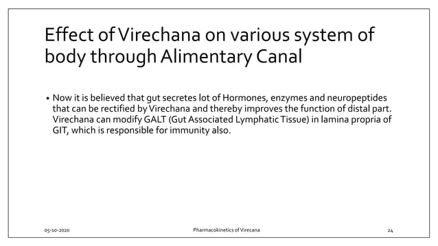 Pharmacokinetics of virechana | PPTX