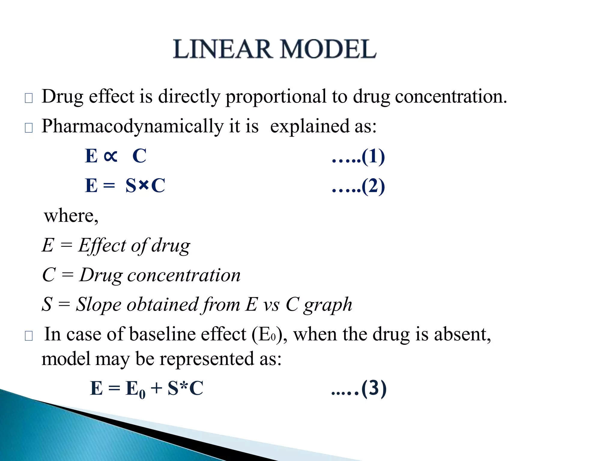 Pharmacokinetics & Pharmacodynamic models, Tolerance, Hypersensitivity ...