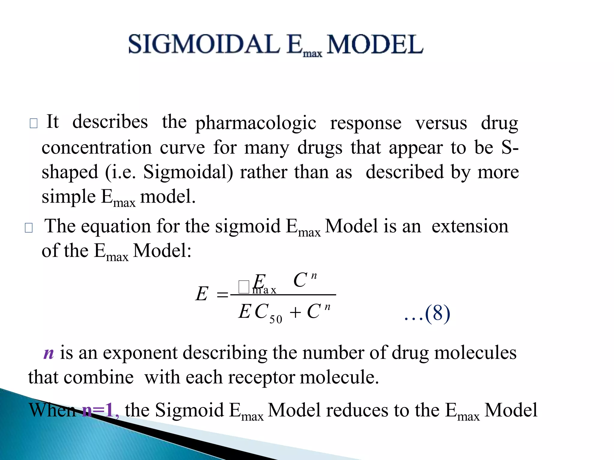 Pharmacokinetics & Pharmacodynamic models, Tolerance, Hypersensitivity ...