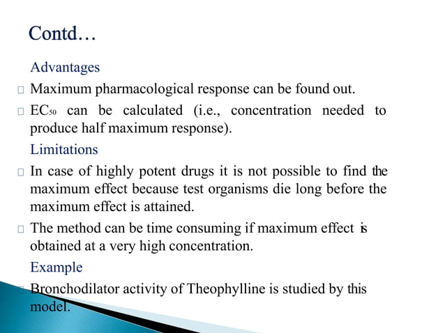 Pharmacokinetics & Pharmacodynamic models, Tolerance, Hypersensitivity ...