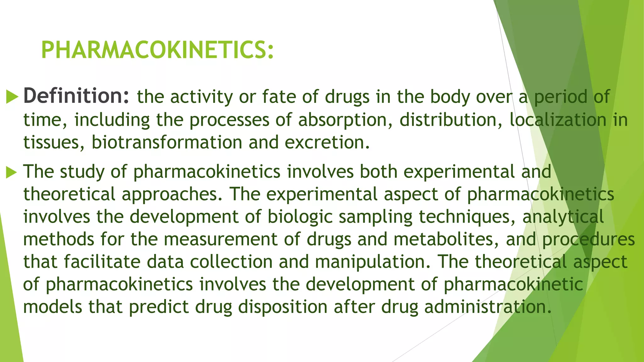 Pharmacokinetics ppt | PPT
