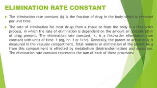 Pharmacokinetics ppt | PPTX
